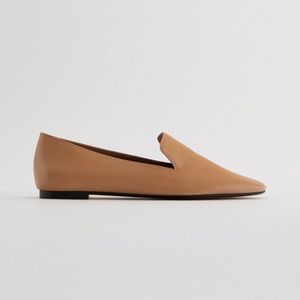 Zara | Shoes | Zara Beige Square Toe Loafers | Poshmark